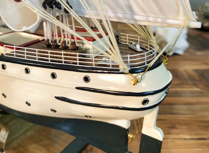 Suomen Joutsen (White Swan) Ship Model – 80cm Handcrafted Maritime Tra